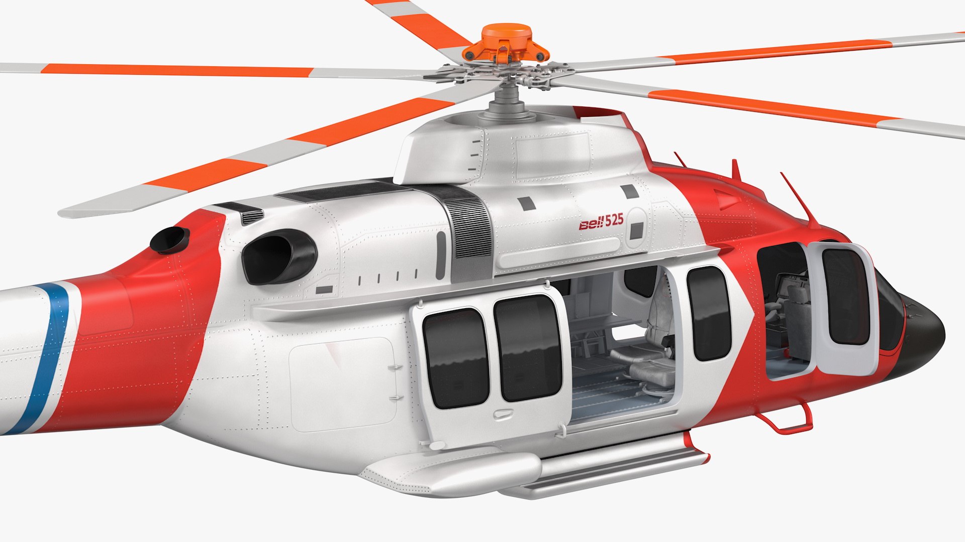 3D model bell 525 relentless paramedic - TurboSquid 1495160