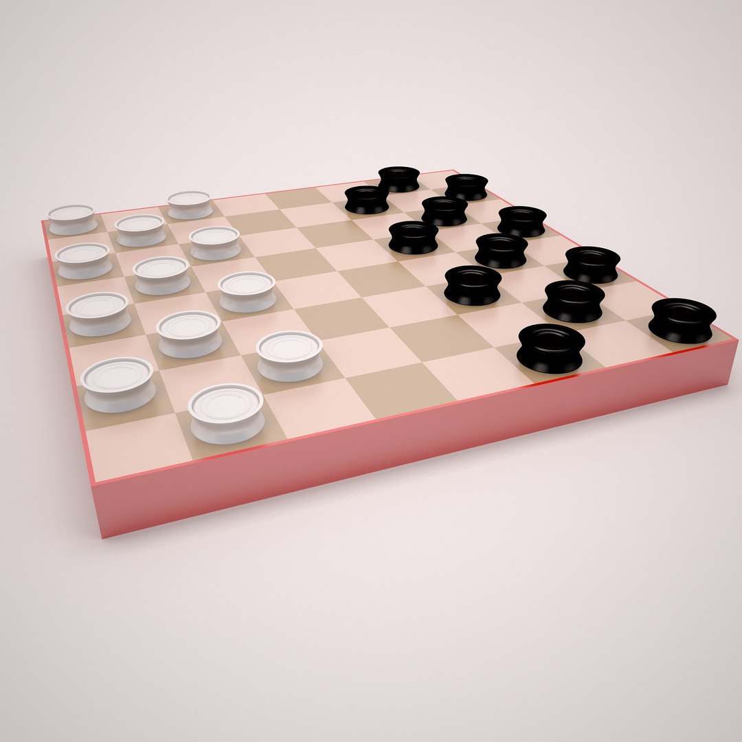 3D checkers model - TurboSquid 1687086