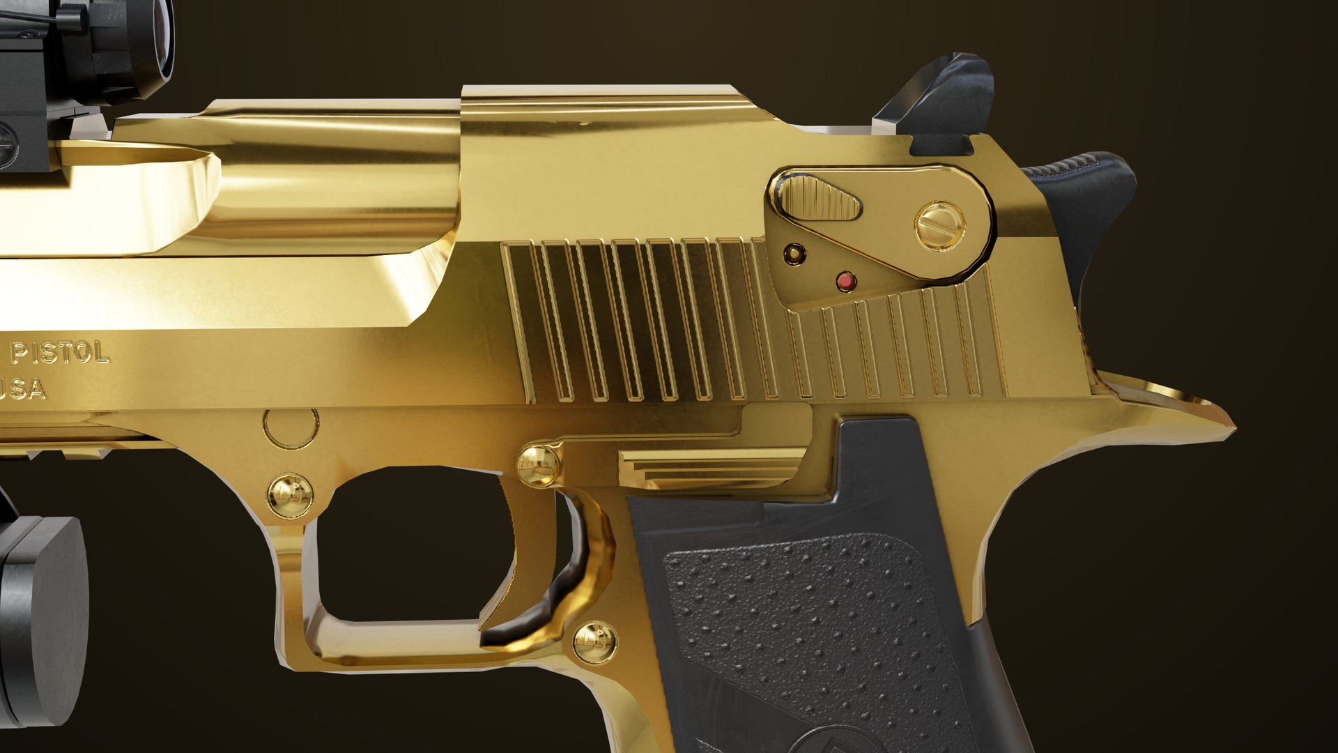 Pistol 10 Gold Generic All PBR UE Textures 3D - TurboSquid 2209704