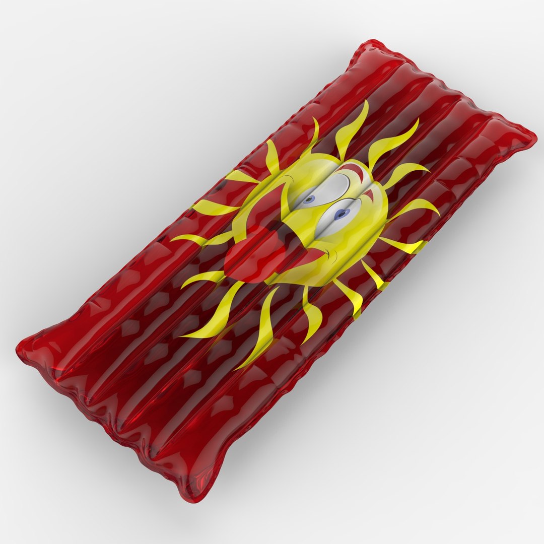 Red Inflatable Swimming Pool 3D Model - TurboSquid 1186289