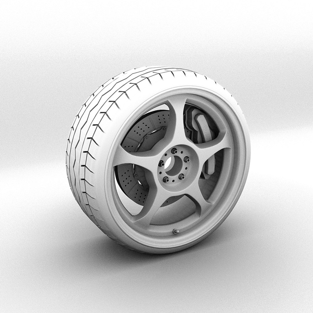3d Obj Car Wheel
