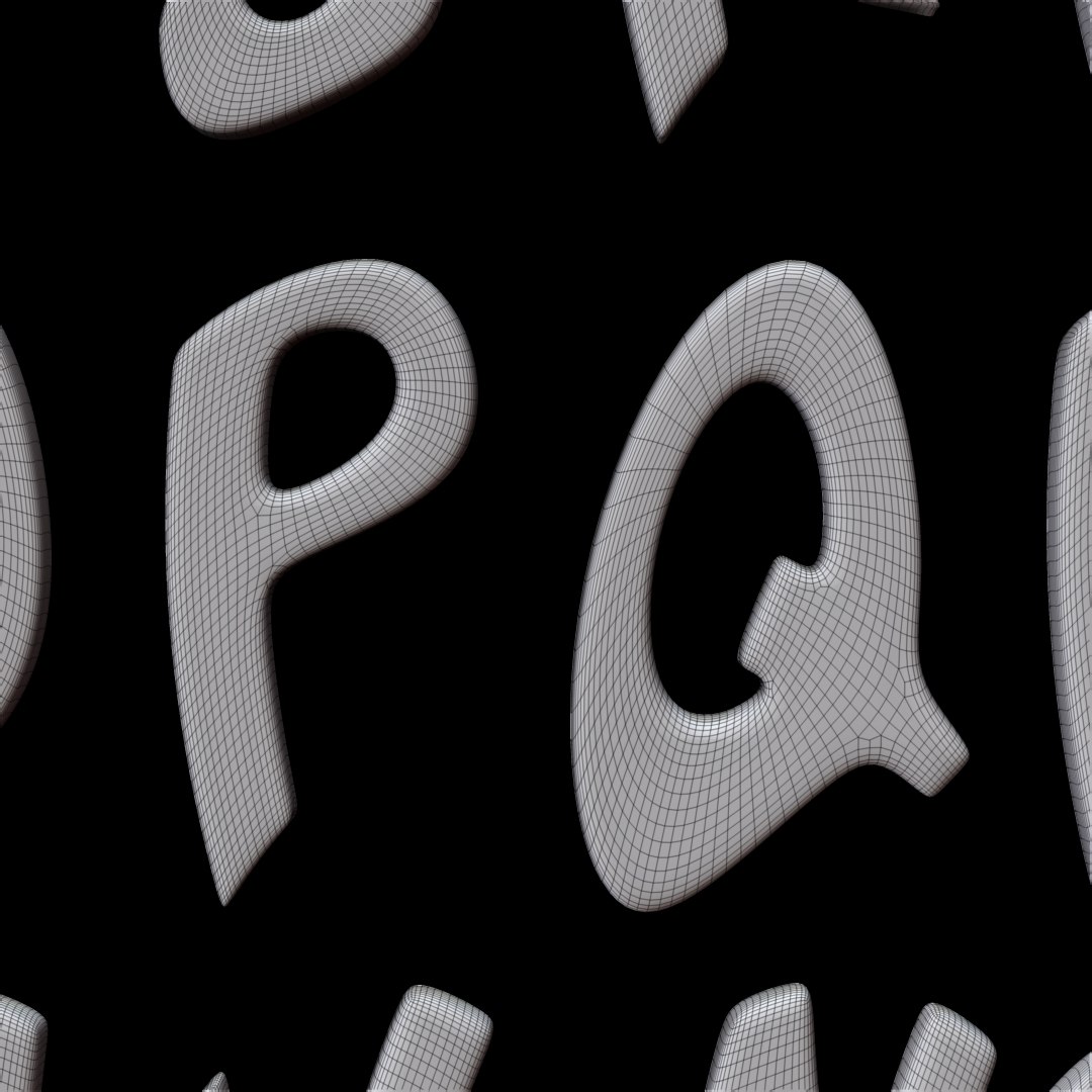 3D Letters Alphabet B - TurboSquid 1459742