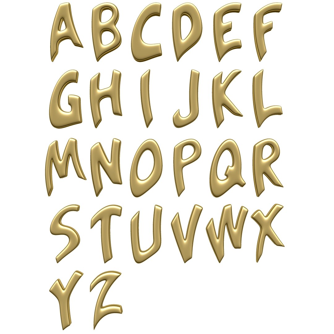 3D Letters Alphabet B - TurboSquid 1459742