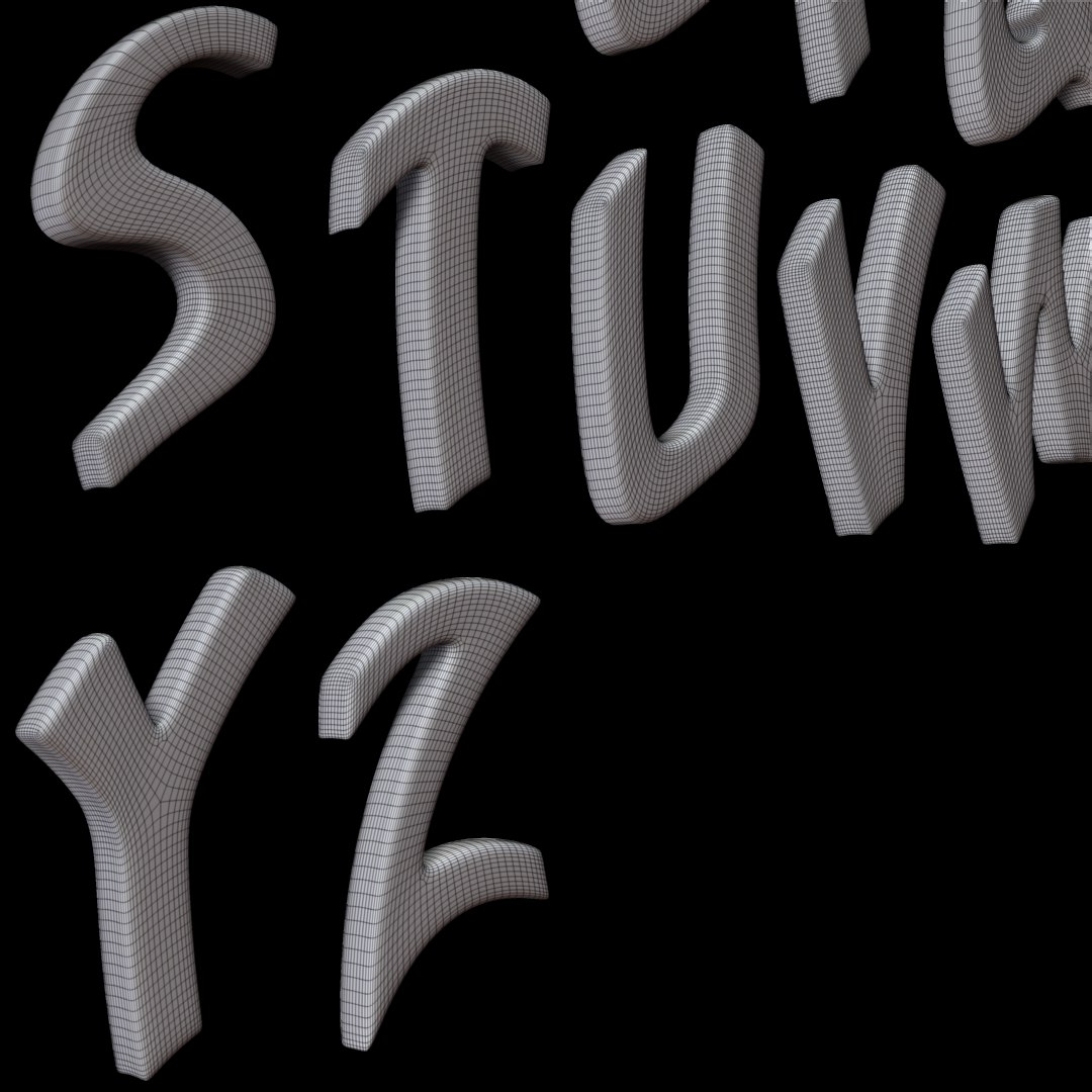 3D Letters Alphabet B - TurboSquid 1459742