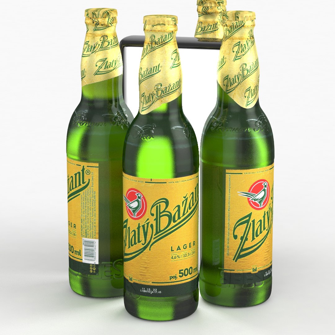 Beer Bottle Zlaty Bazant 500ml 2022 3D - TurboSquid 1961060