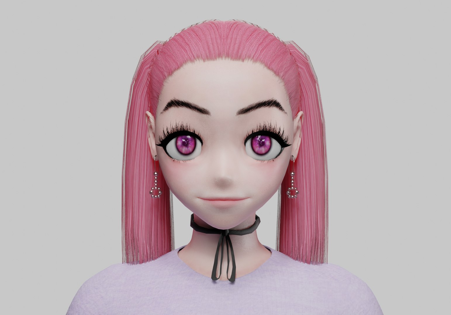 Standard Anime Girl V23078 3D Model - TurboSquid 2270499