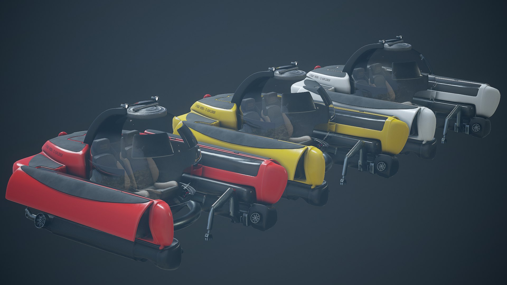 Underwater mini u-boat c-explorer 3D - TurboSquid 1531838