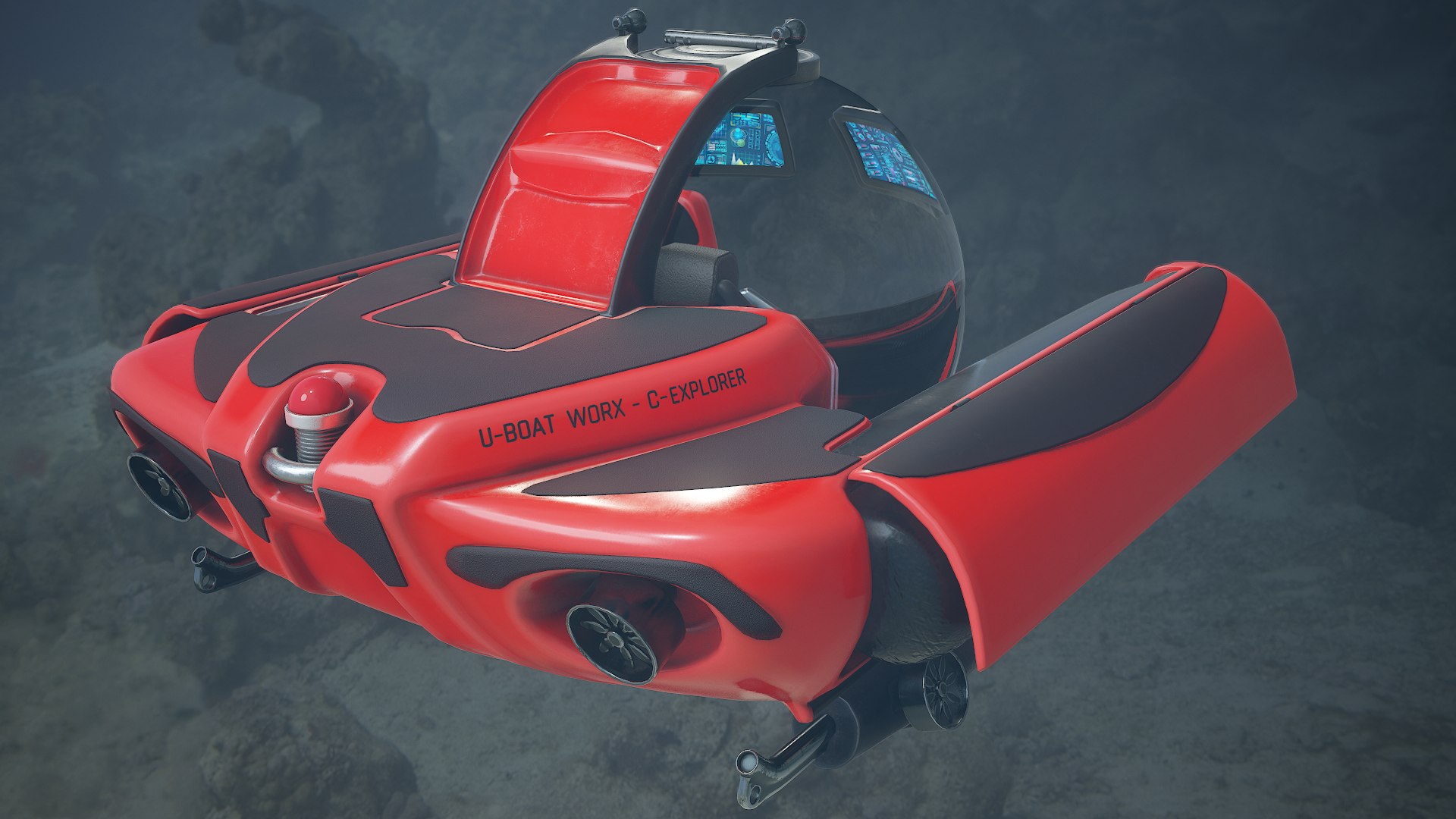 Underwater Mini U-boat C-explorer 3D - TurboSquid 1531838