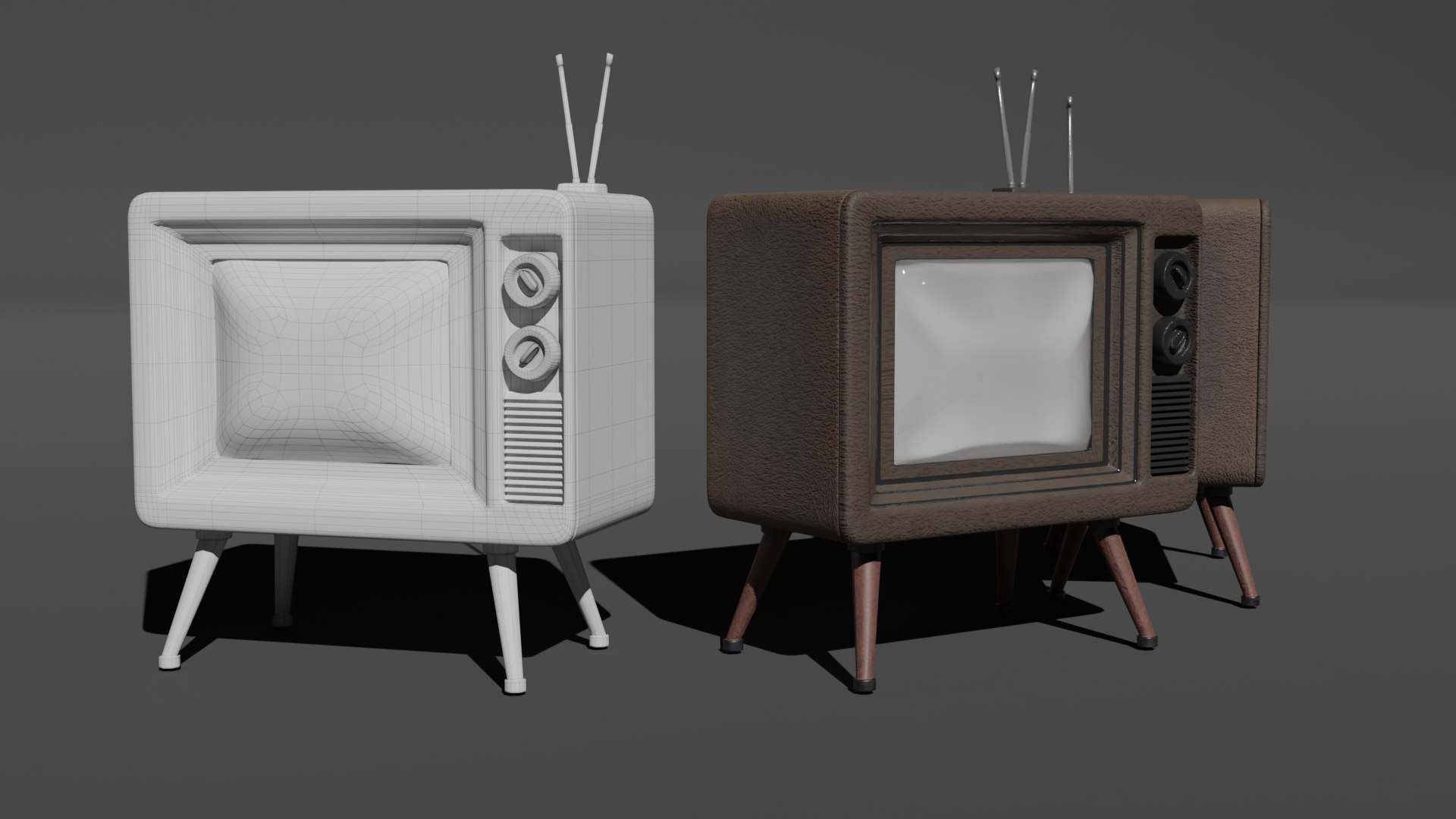 SIMPLE OLD TV Model - TurboSquid 1967873