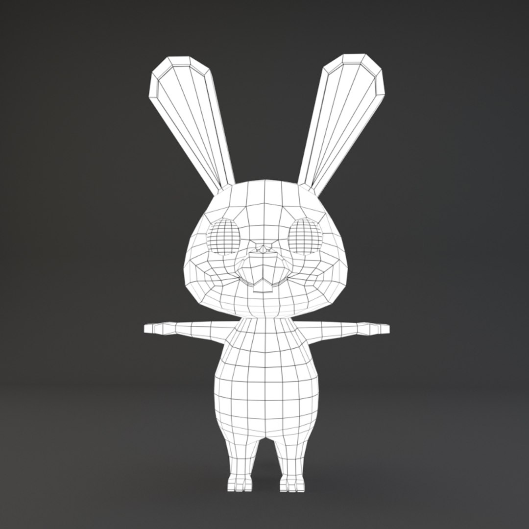 Cartoon Rabbit 3D Model - TurboSquid 1209146