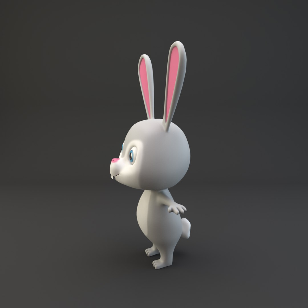 Cartoon Rabbit 3D Model - TurboSquid 1209146
