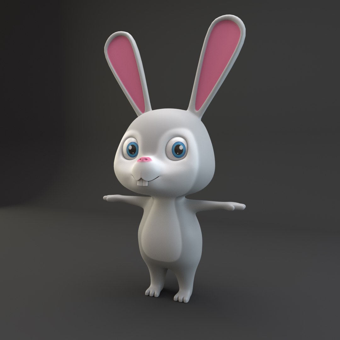 Cartoon Rabbit 3D Model - TurboSquid 1209146