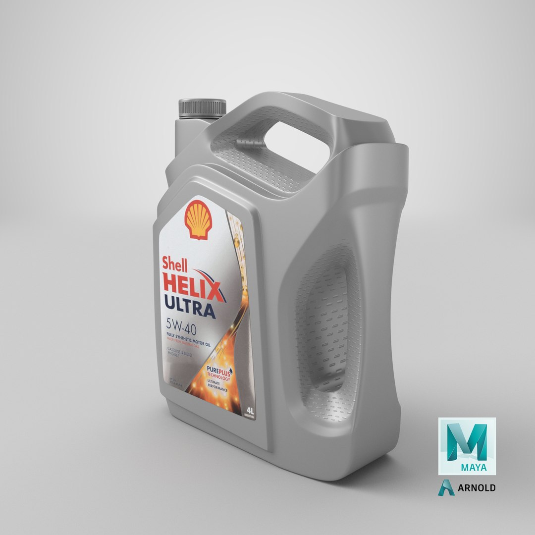 Shell Helix Oil Plastic Bottle 3D - TurboSquid 1789155