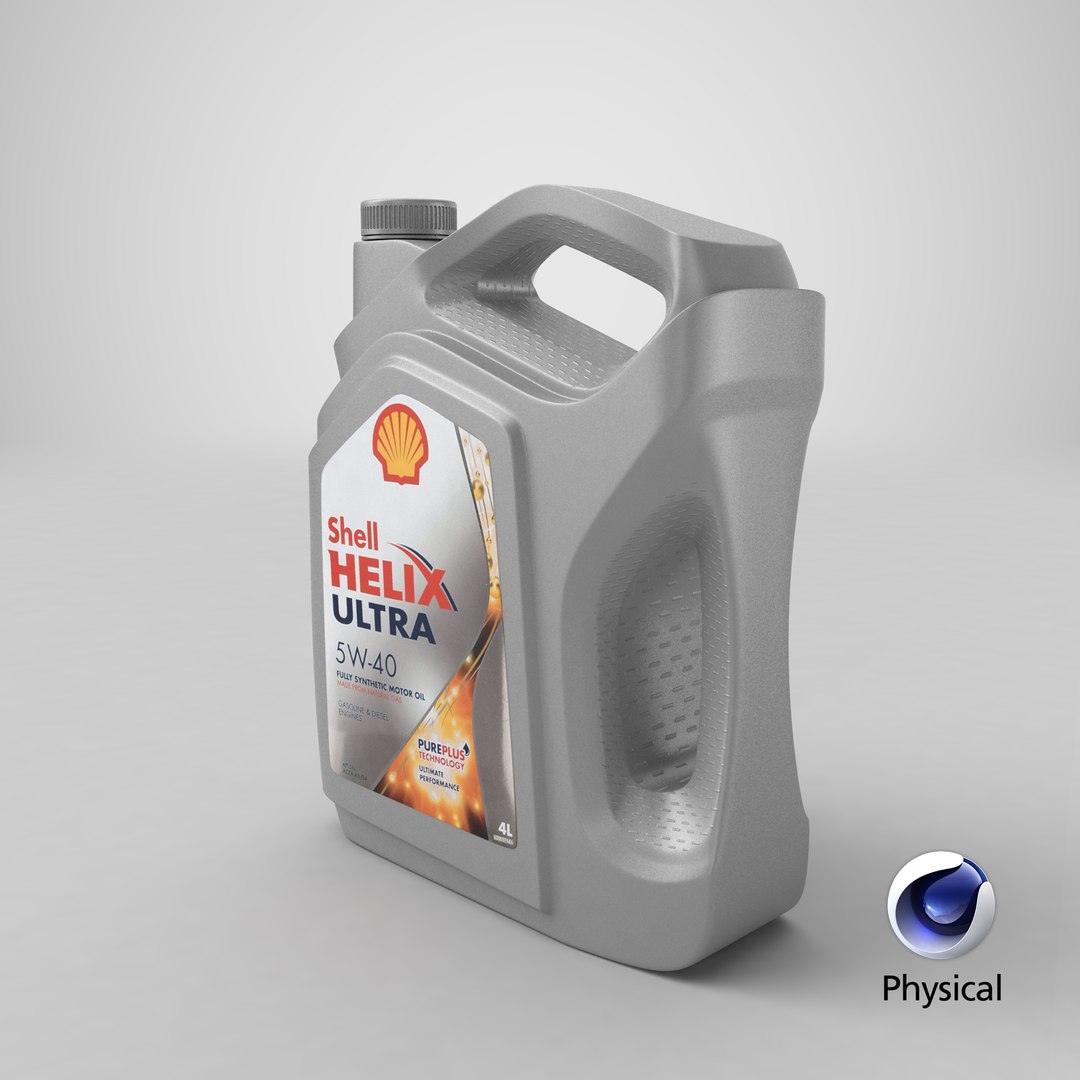 Shell Helix Oil Plastic Bottle 3D - TurboSquid 1789155