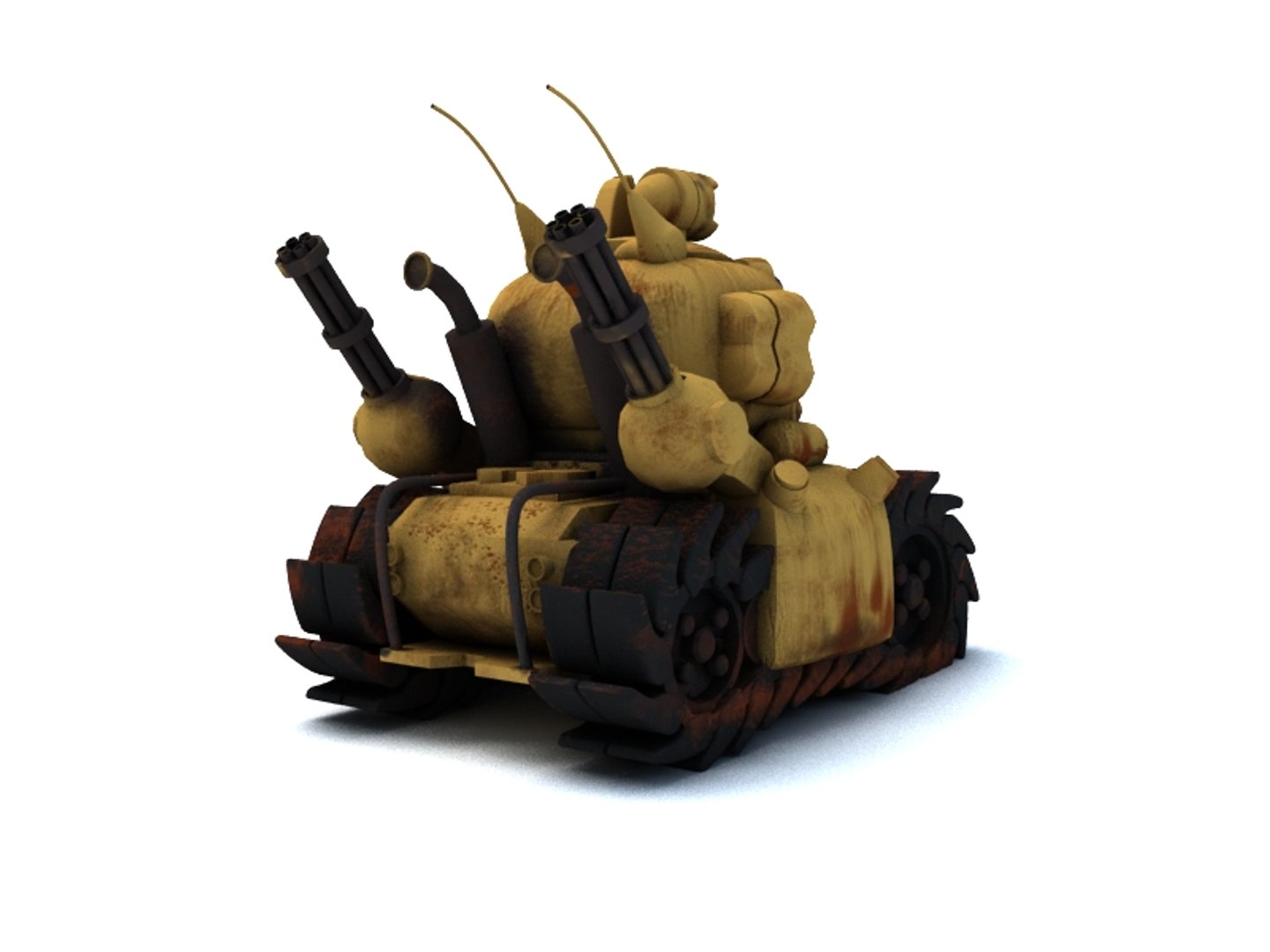3D rusted tank - TurboSquid 1305574