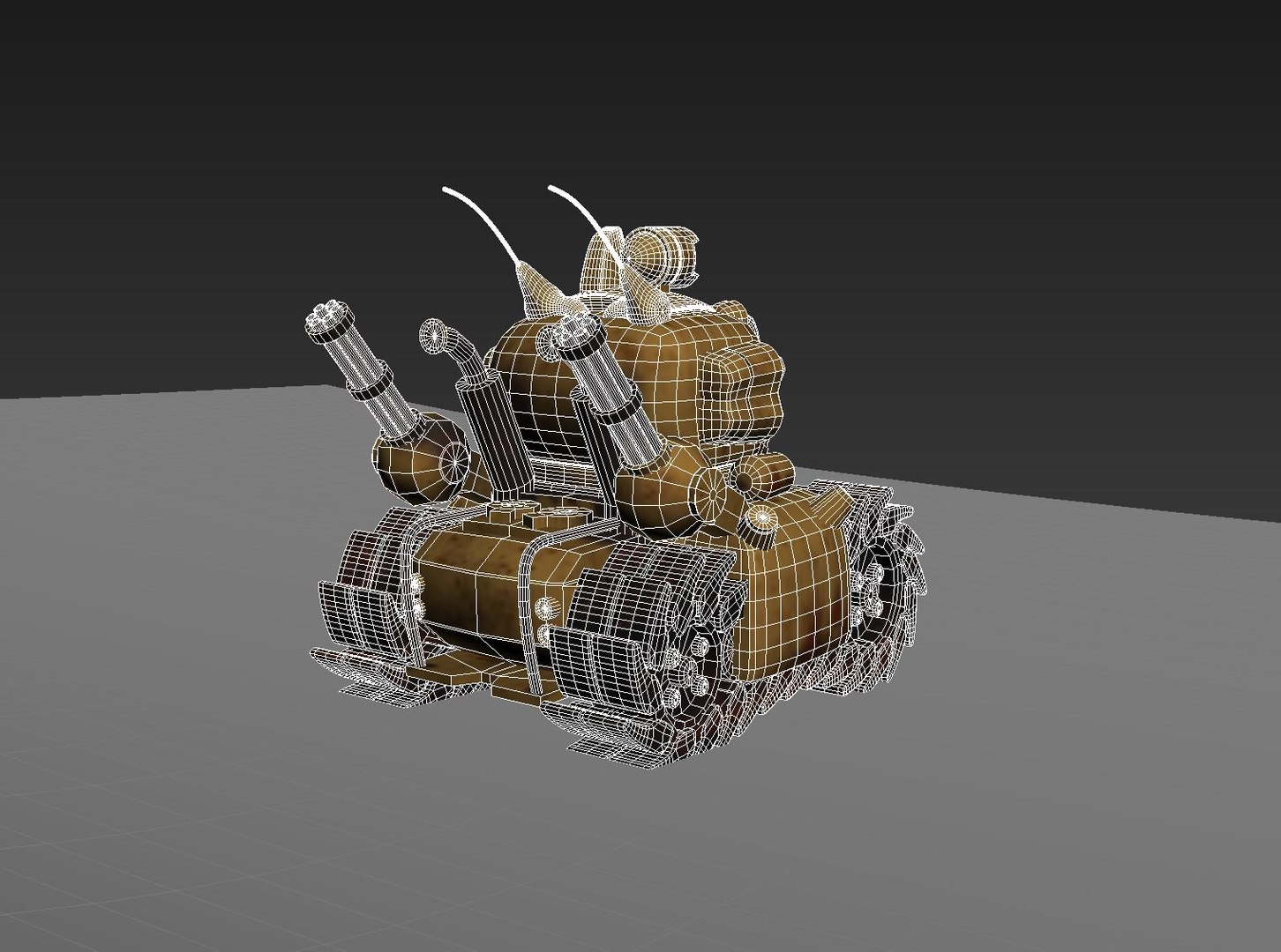 3D rusted tank - TurboSquid 1305574