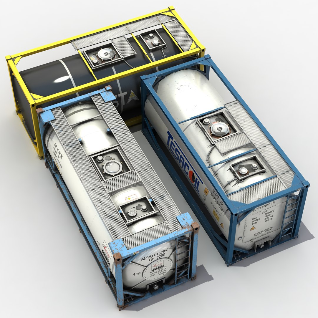 3D Model Tank Containers - TurboSquid 1227400