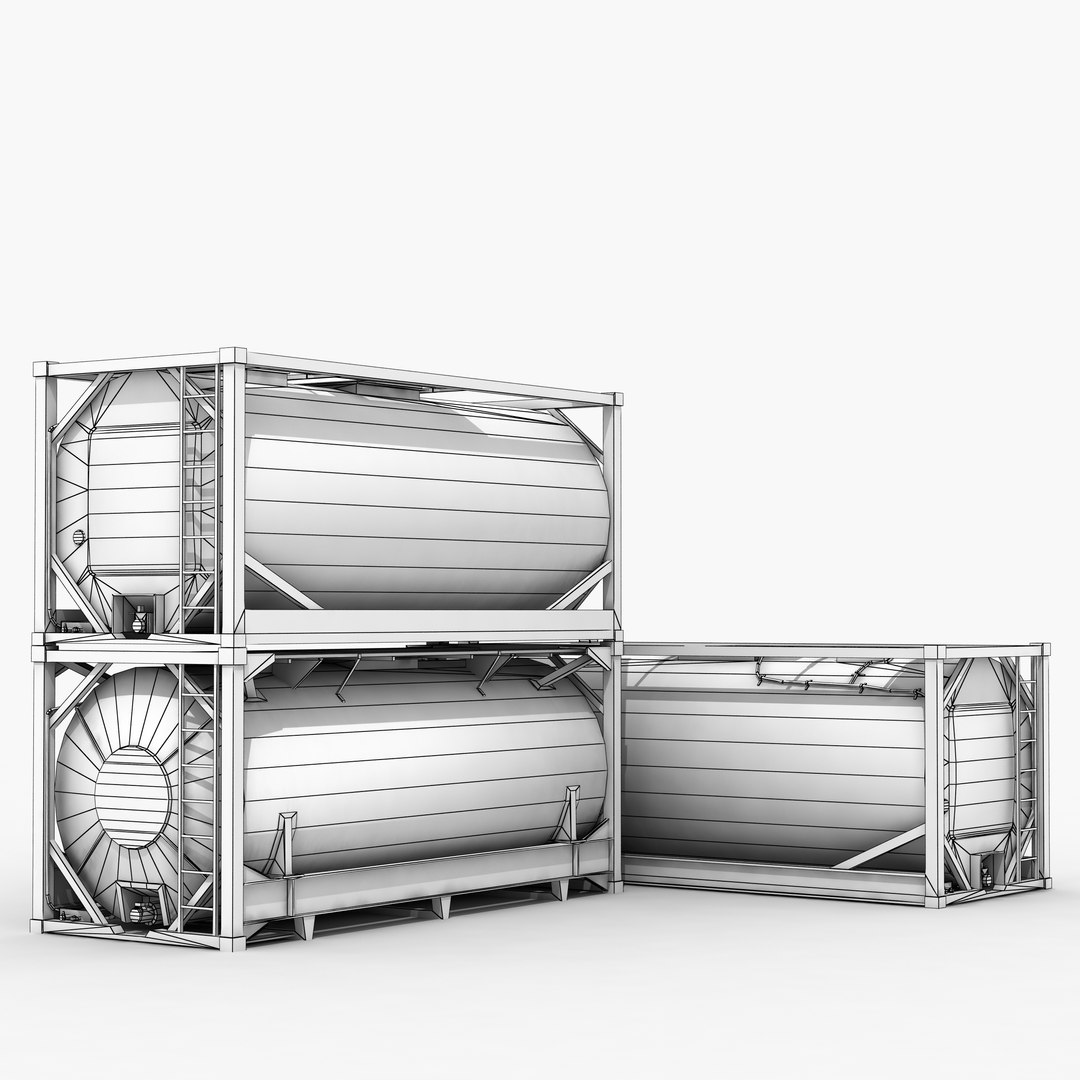 3D Model Tank Containers - TurboSquid 1227400
