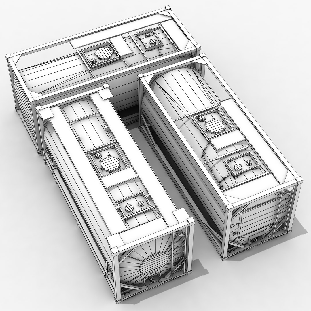 3D Model Tank Containers - TurboSquid 1227400