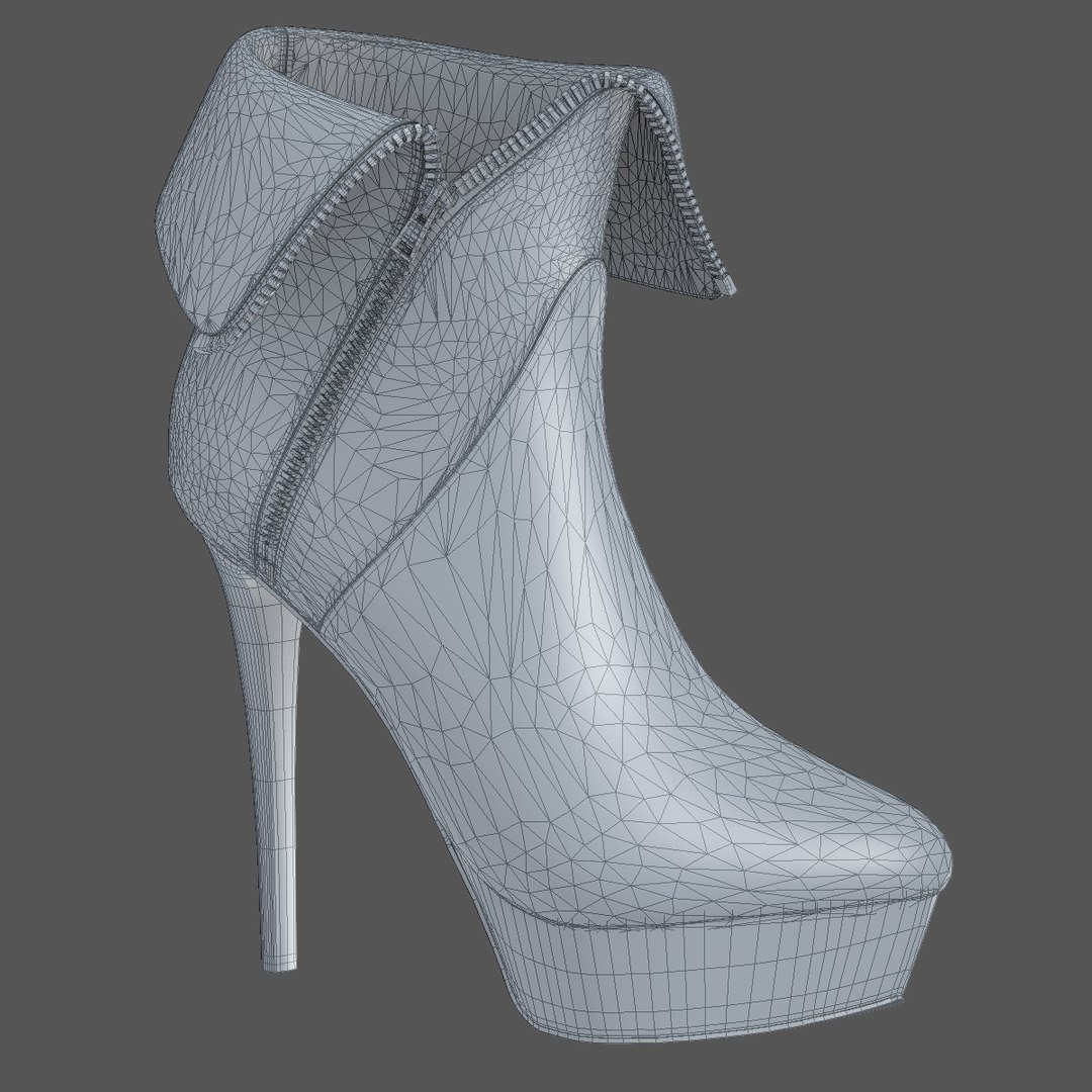 3d Model Female Shoes