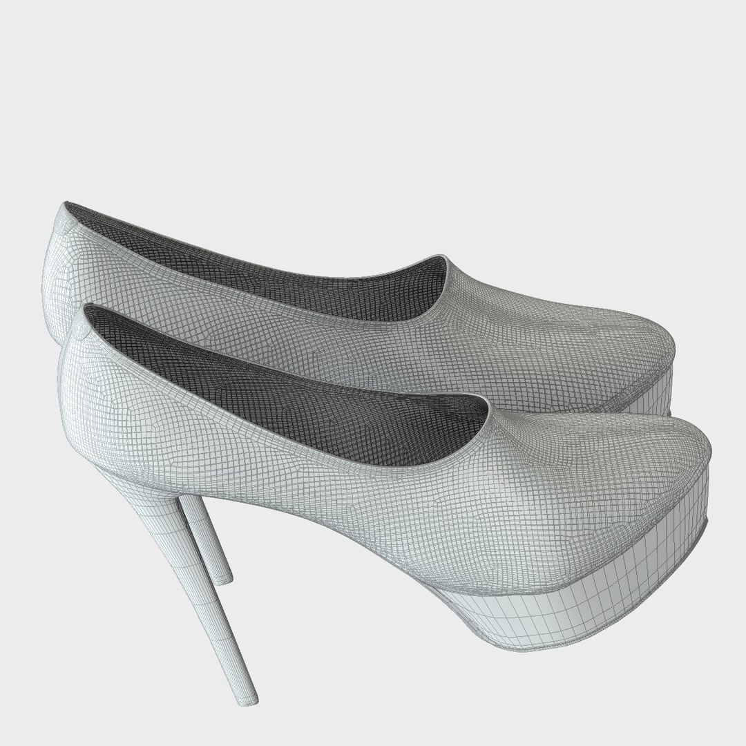 3d Model Female Shoes