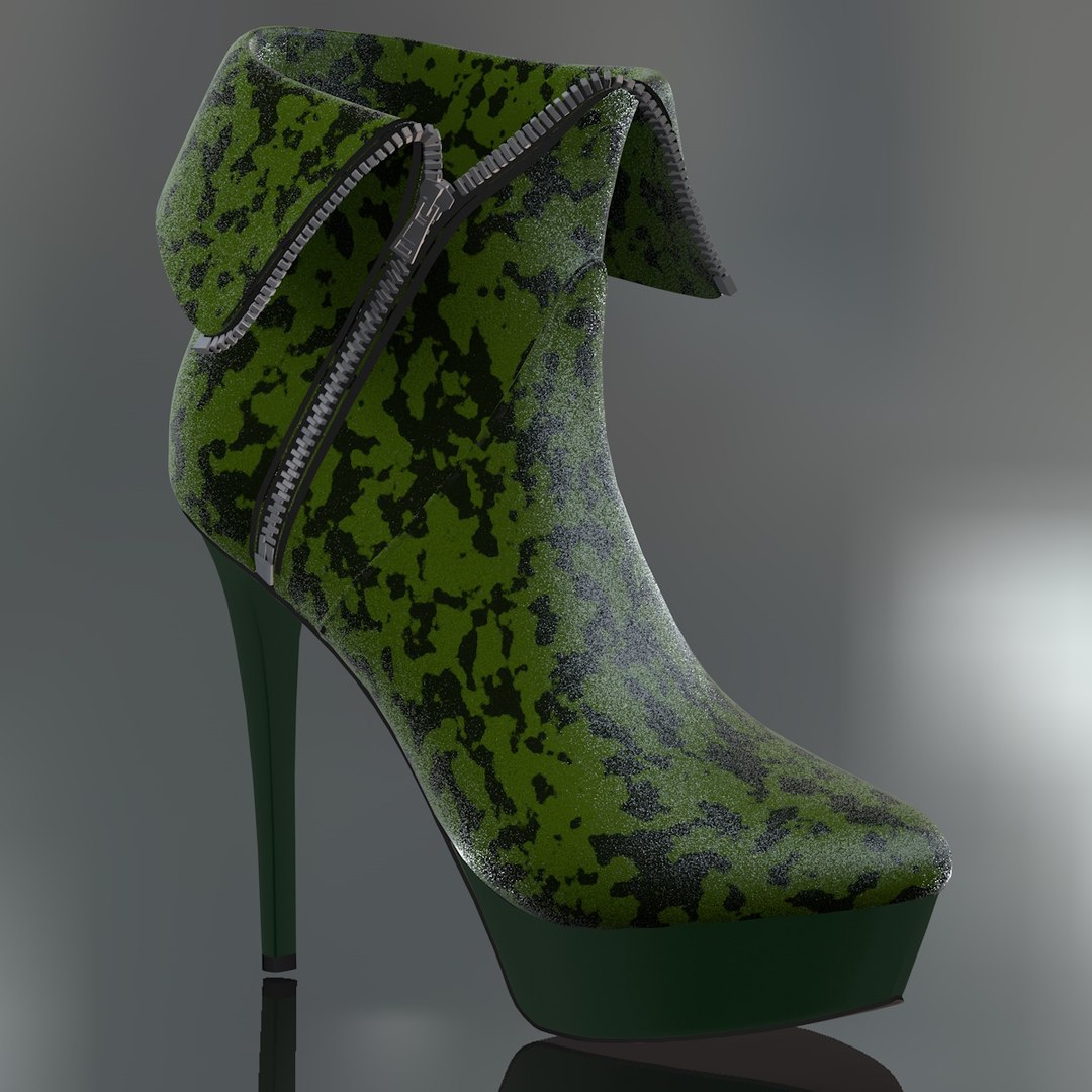 3d Model Female Shoes