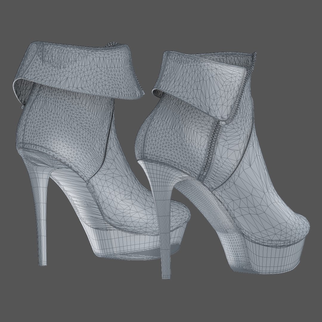 3d Model Female Shoes