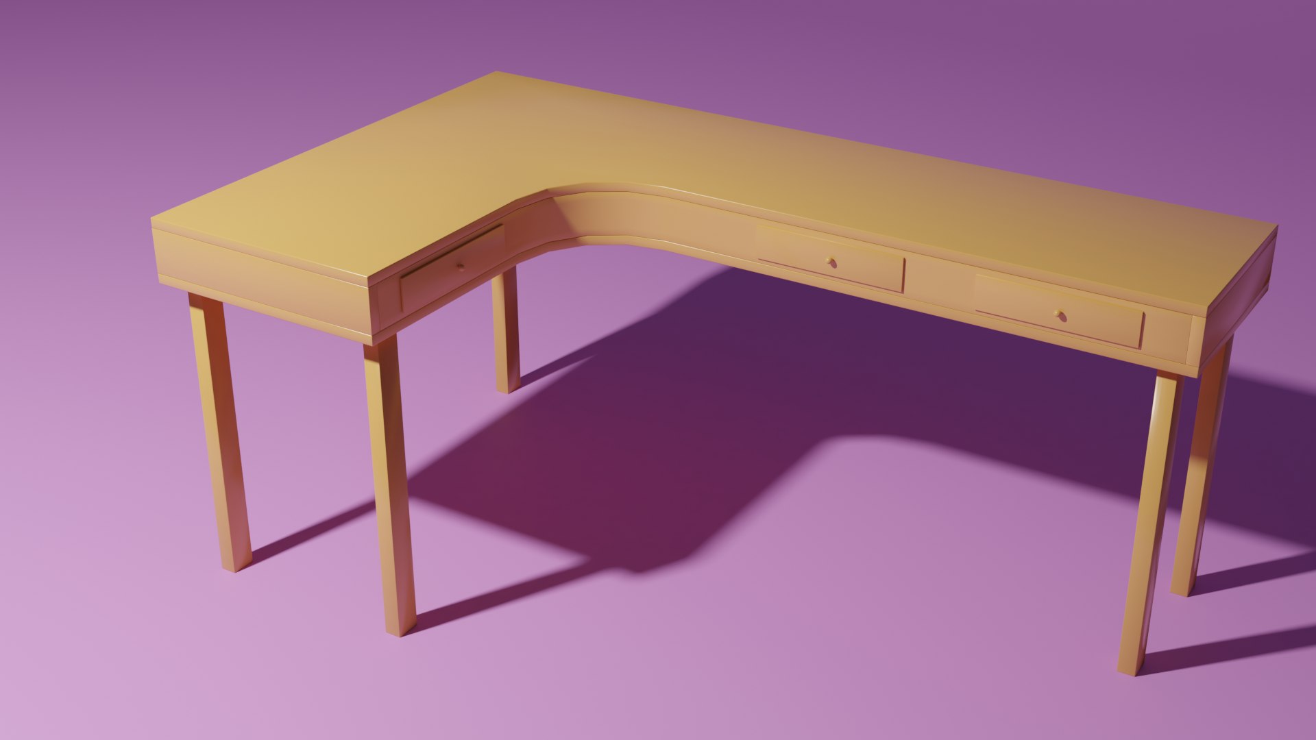 Corner Desk 3D Model - TurboSquid 1827160