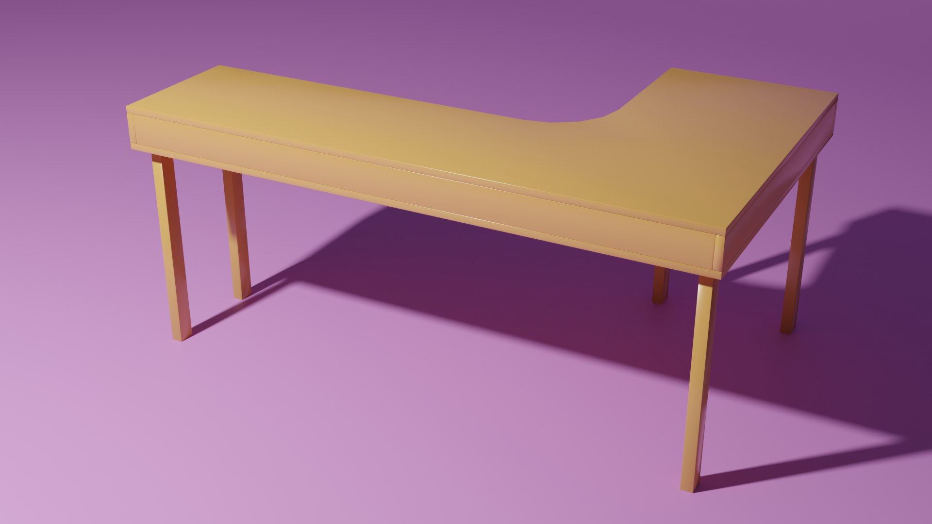 Corner Desk 3D Model - TurboSquid 1827160