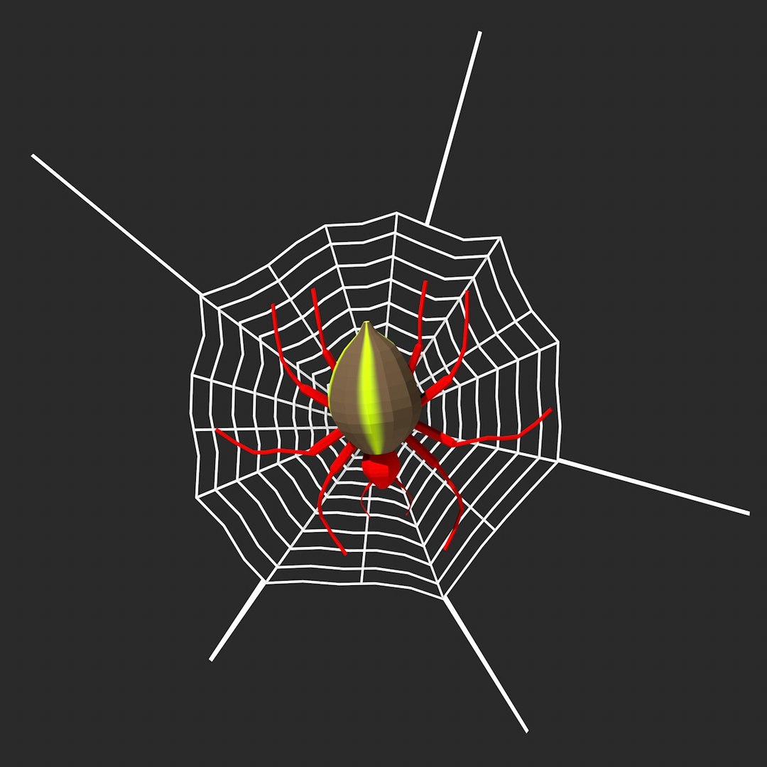 3ds Max Cartoon Tree Spider