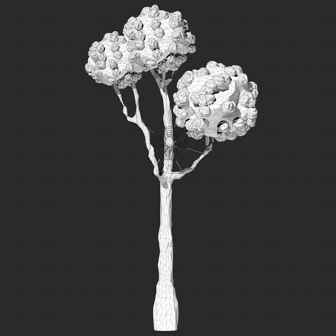 3ds Max Cartoon Tree Spider