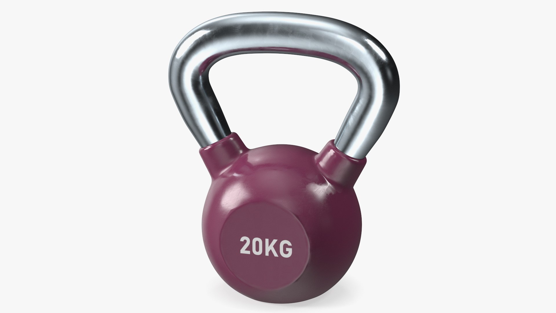 3D Vinyl Coated Metal Kettle Bell 20kg - TurboSquid 2063595