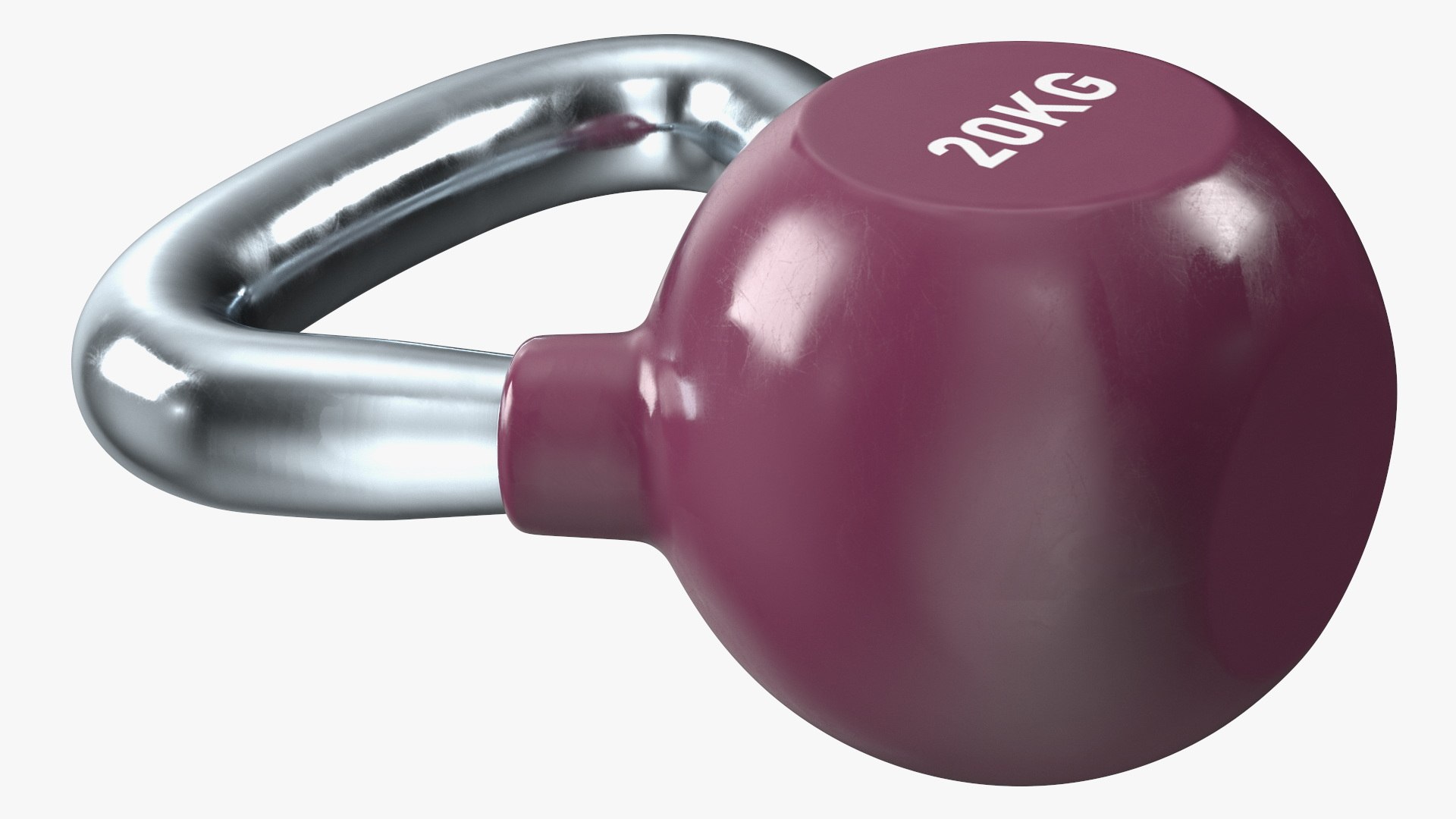 3D Vinyl Coated Metal Kettle Bell 20kg - TurboSquid 2063595