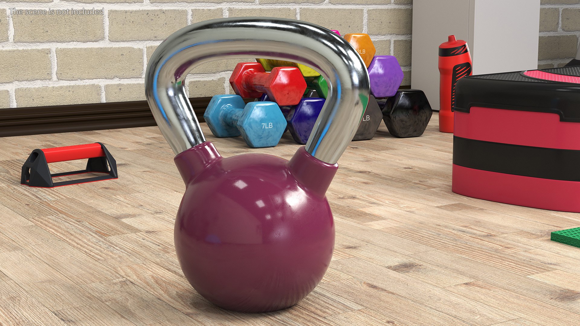 3D Vinyl Coated Metal Kettle Bell 20kg - TurboSquid 2063595