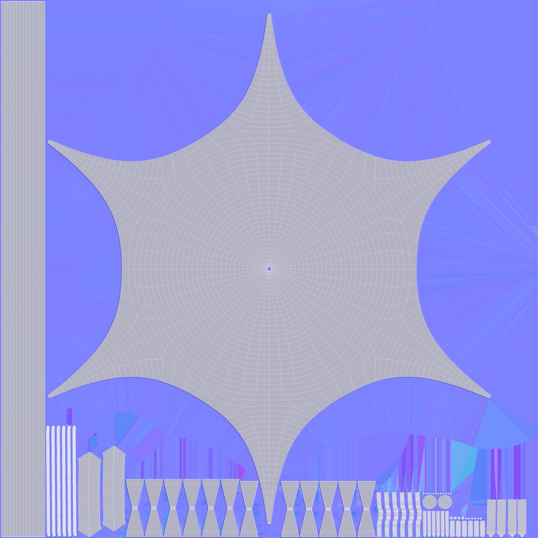 3D Tensile Structure Star Model - TurboSquid 2220741