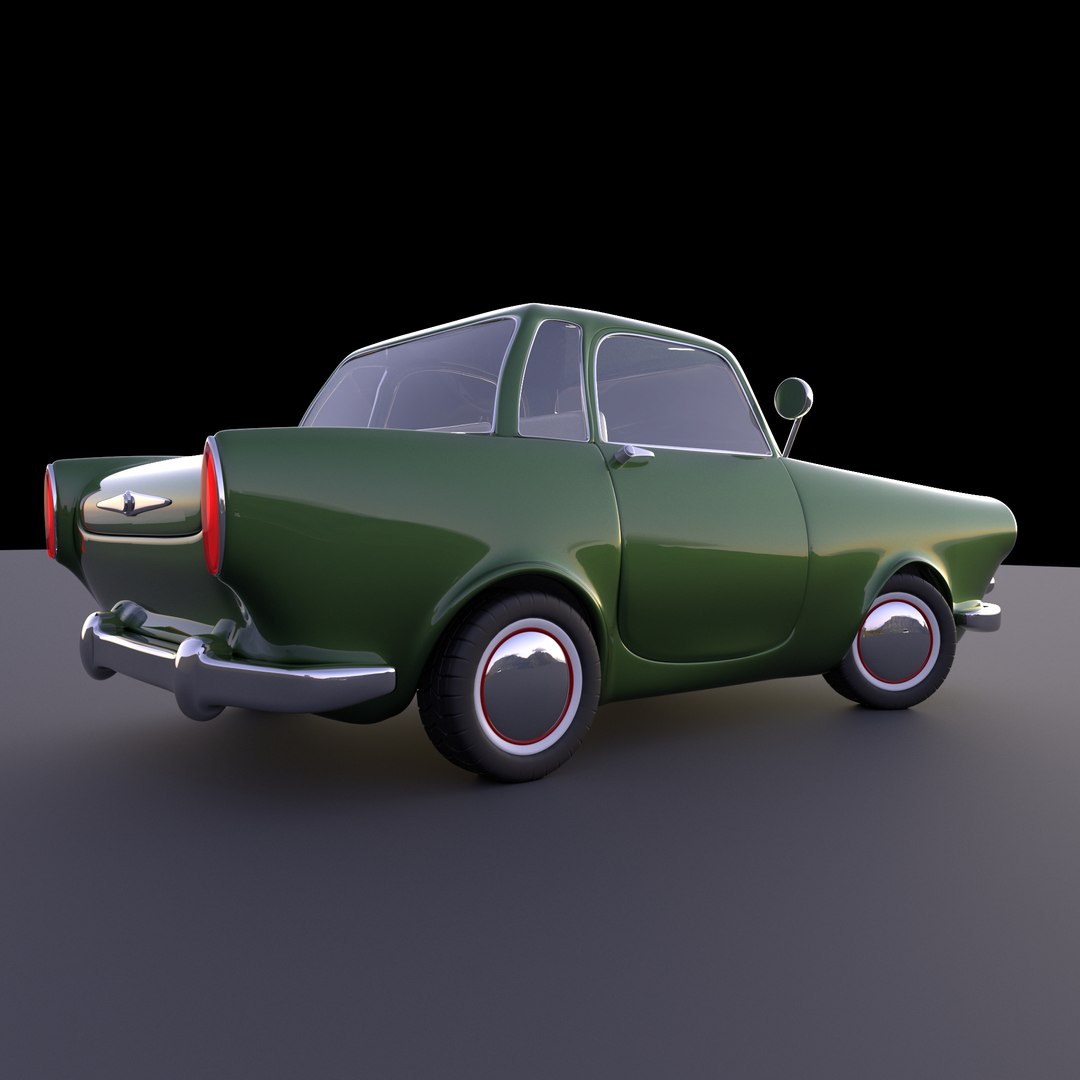 3D Car Cartoon Rigged Model - TurboSquid 1582414
