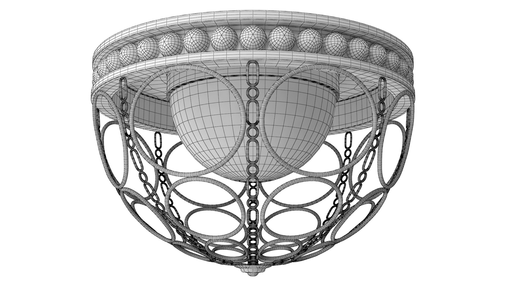 Ceiling Cage Light 3D Model - TurboSquid 1467604