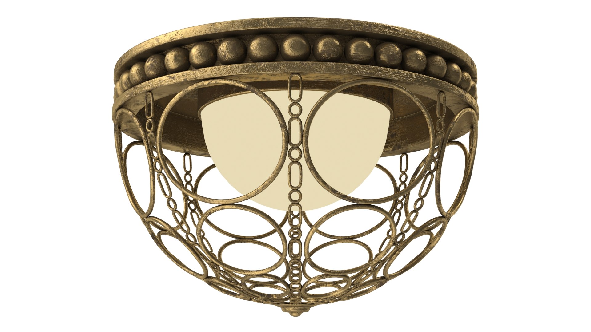 Ceiling Cage Light 3D Model - TurboSquid 1467604