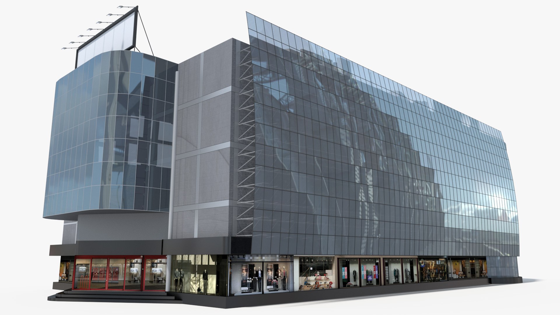 Shop mall model - TurboSquid 1581703