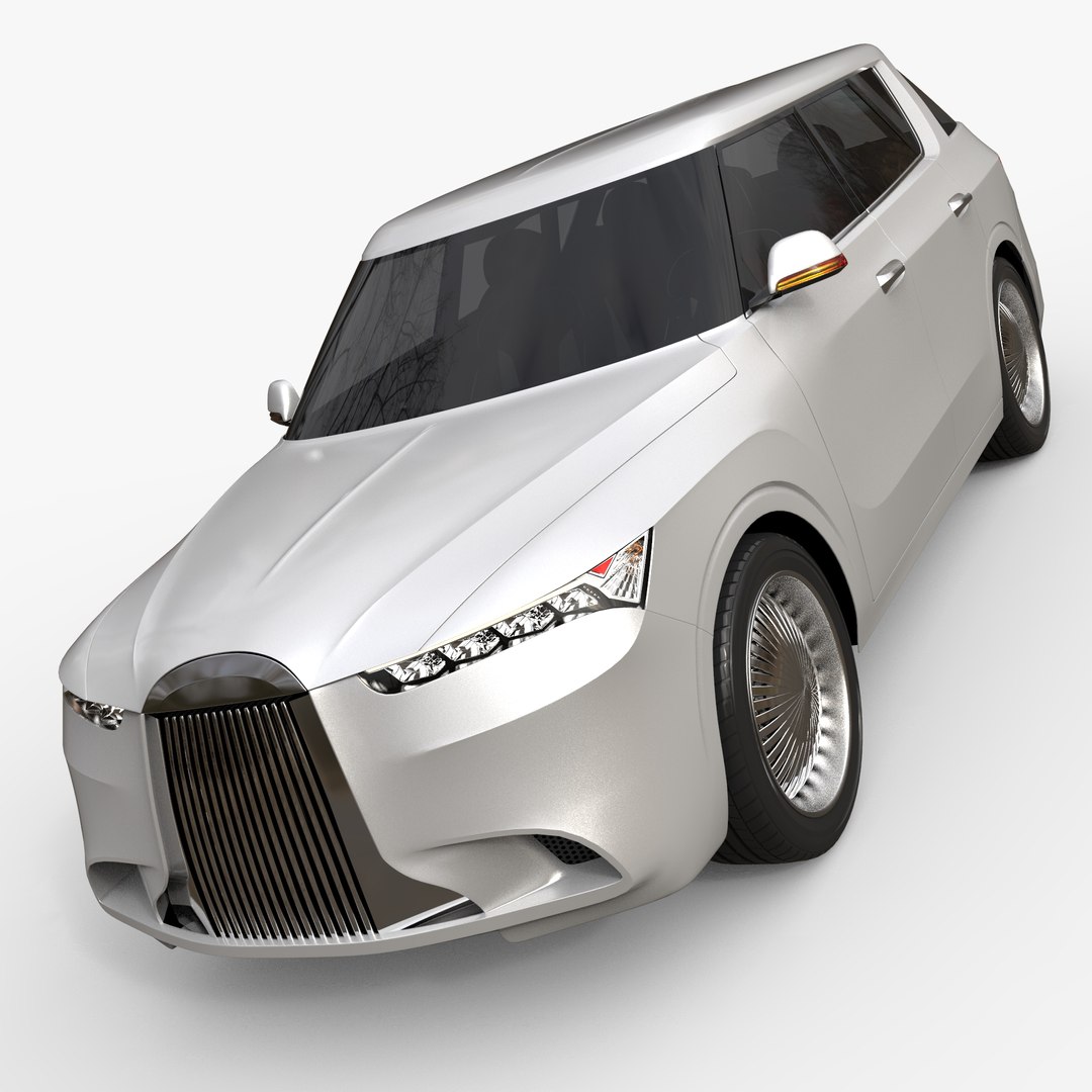3D Model Generic Futuristic SUV New Car Concept Design - TurboSquid 1839826