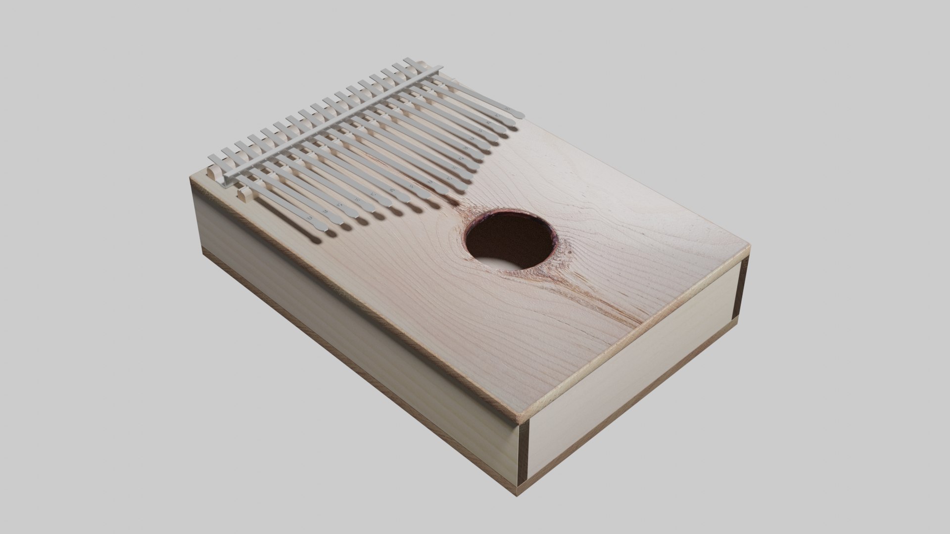 17 Key Kalimba Model - TurboSquid 1497413