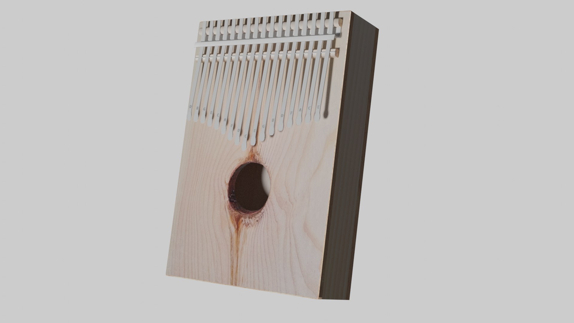 17 Key Kalimba Model - TurboSquid 1497413