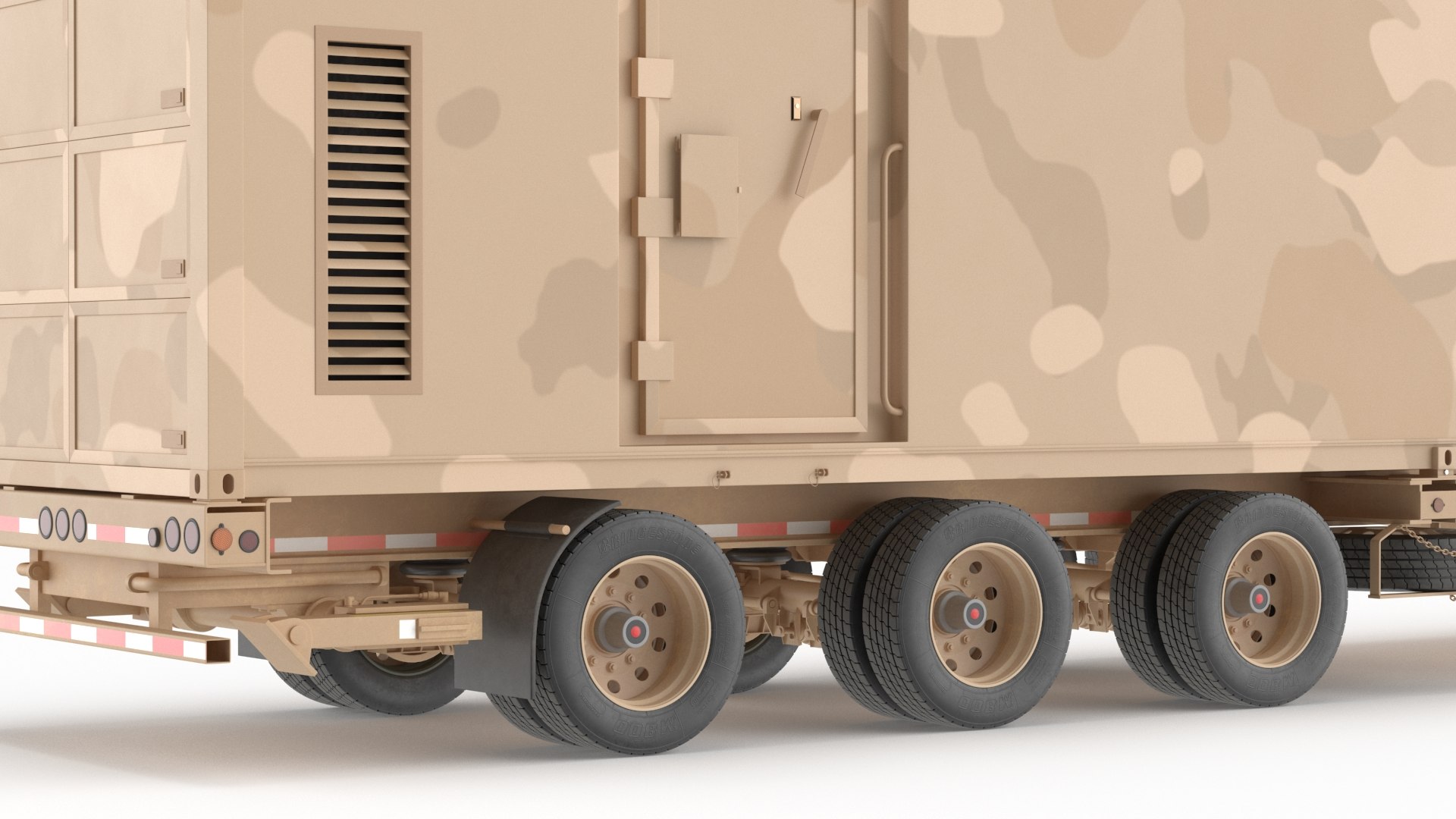 3D Military Truck With Camouflage Battery Control Center - TurboSquid ...