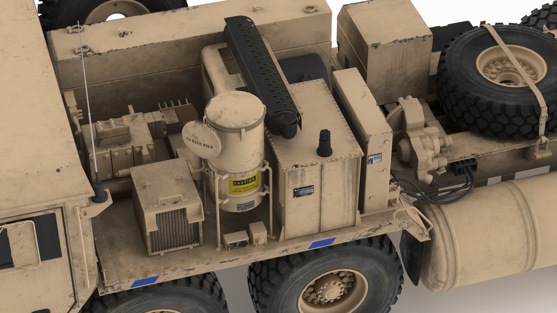 3D Military Truck With Camouflage Battery Control Center - TurboSquid ...