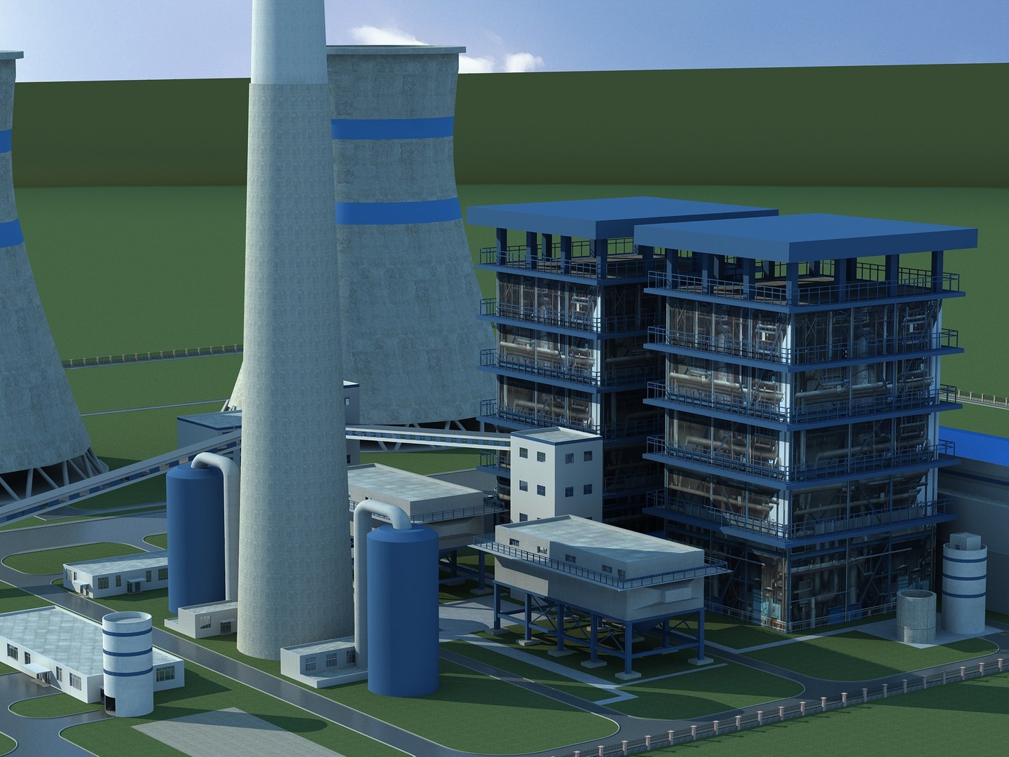 Power Station 1 3D Model - TurboSquid 2072559