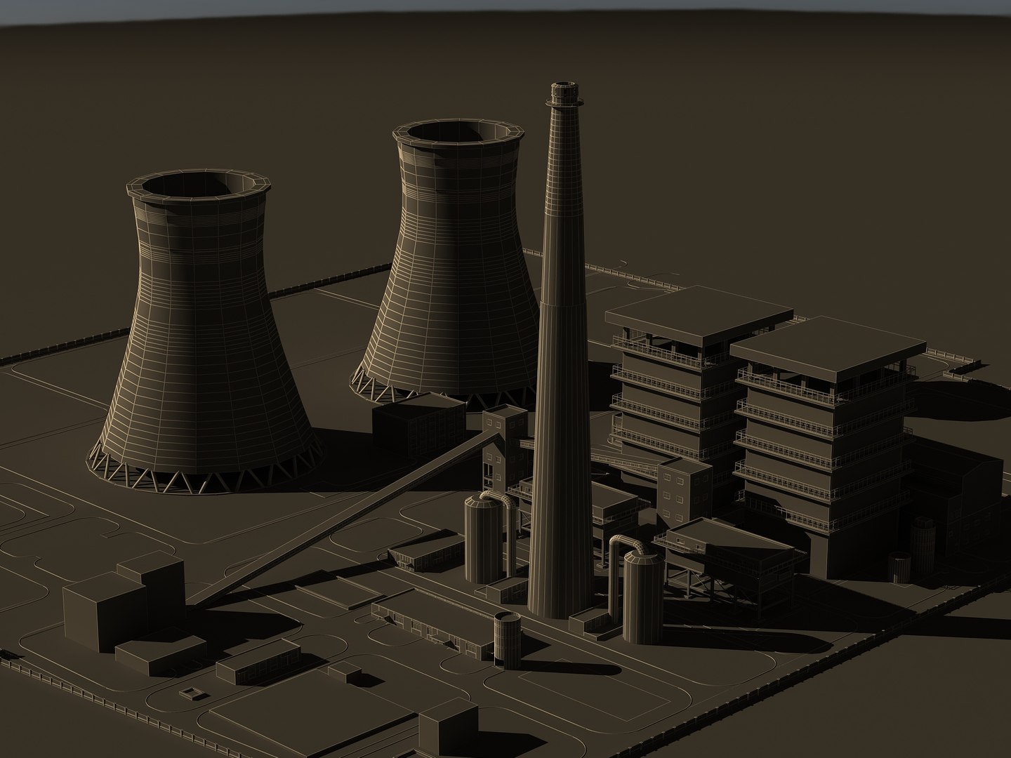 Power Station 1 3D Model - TurboSquid 2072559