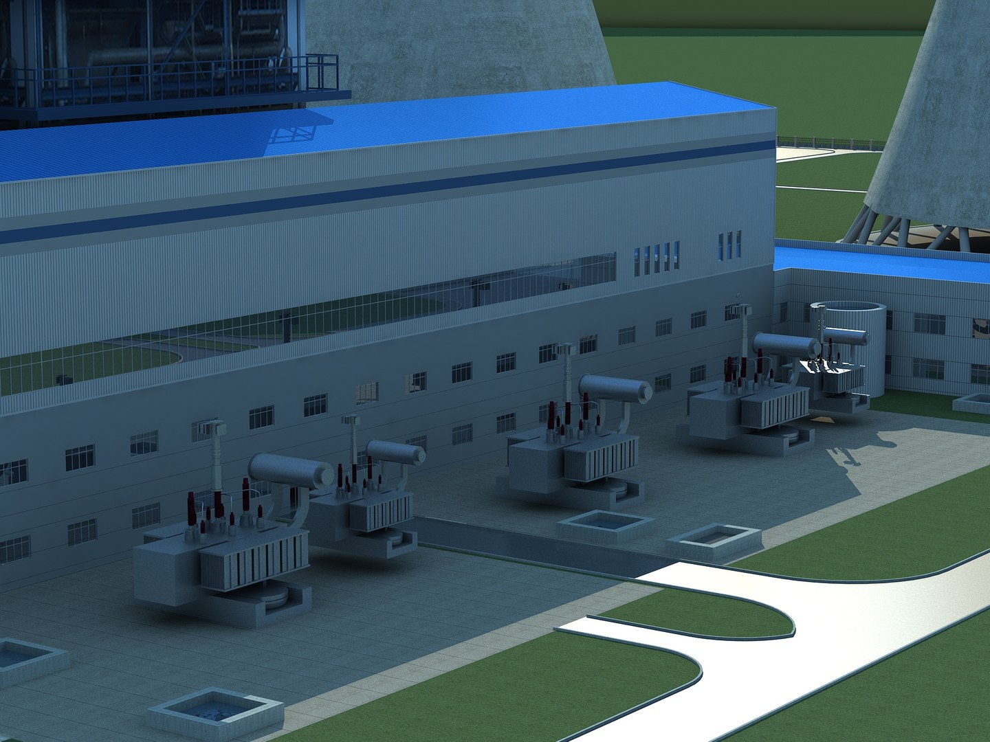 Power Station 1 3D Model - TurboSquid 2072559
