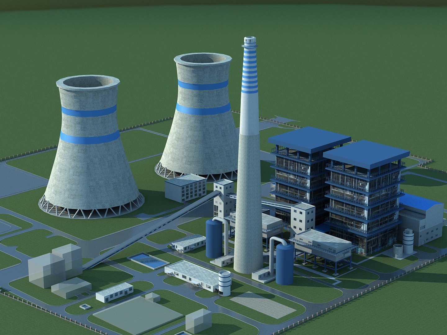 Power Station 1 3D Model - TurboSquid 2072559