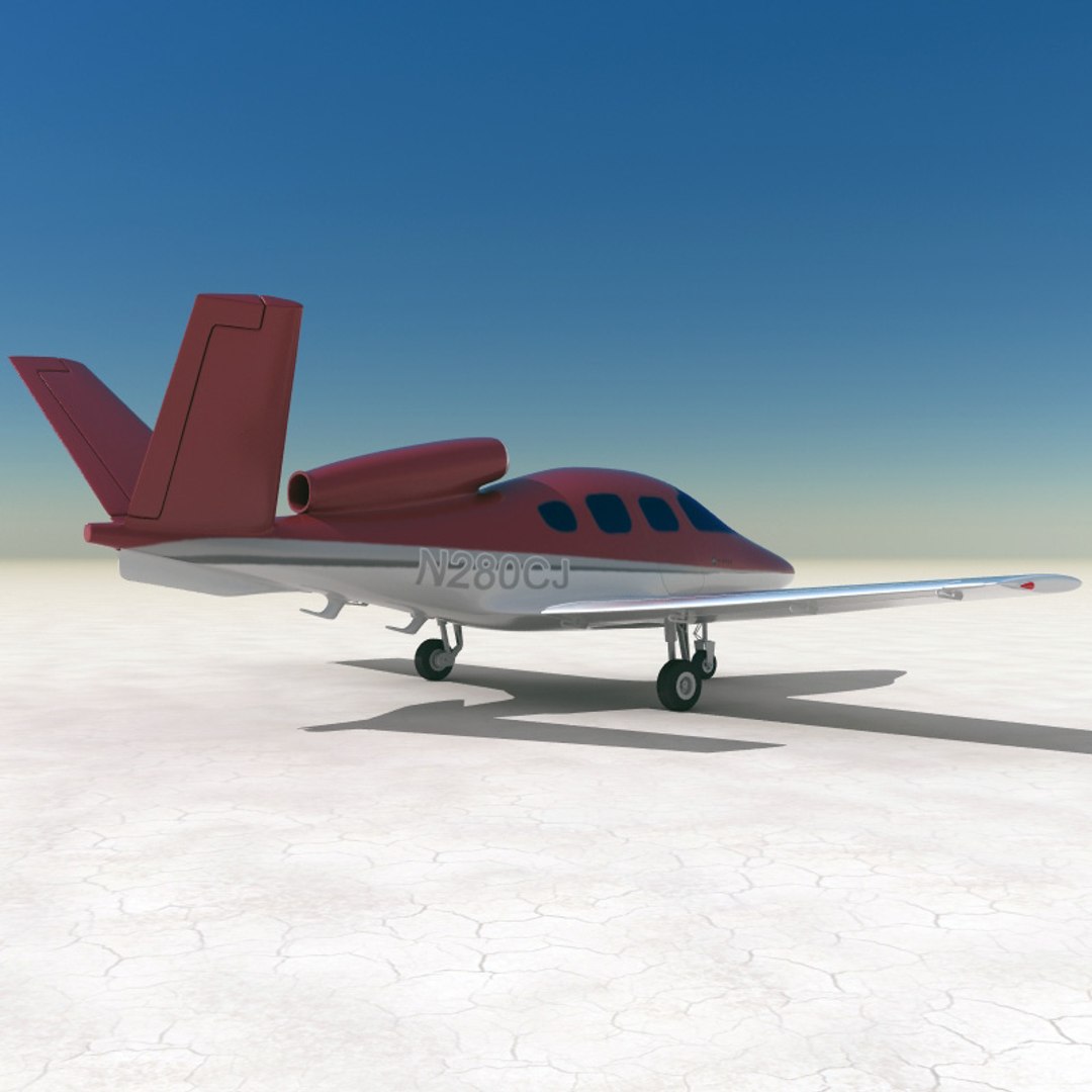 3d Realistic Cirrus Vision Sj50 Model
