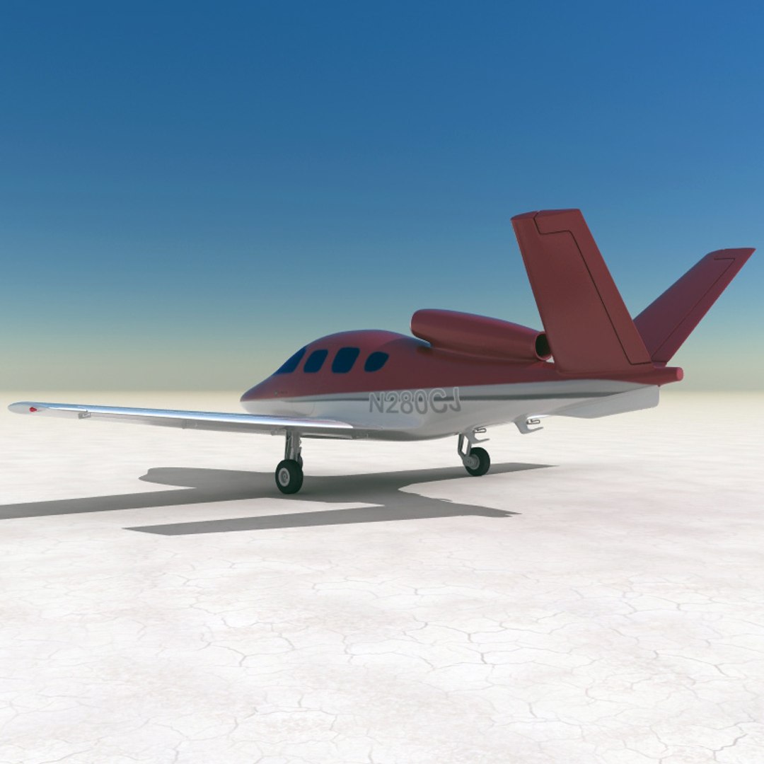 3d Realistic Cirrus Vision Sj50 Model